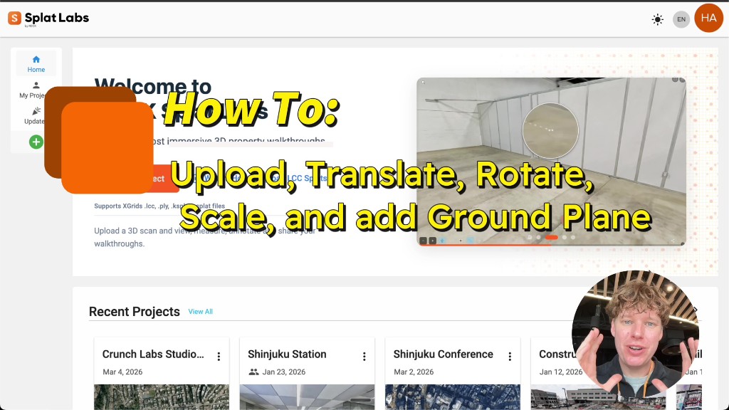How to Upload, Translate, Rotate, Scale, and Add a Ground Plane in ...